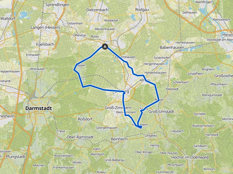 RTF Rödermark 46km | Rennradtour | Komoot